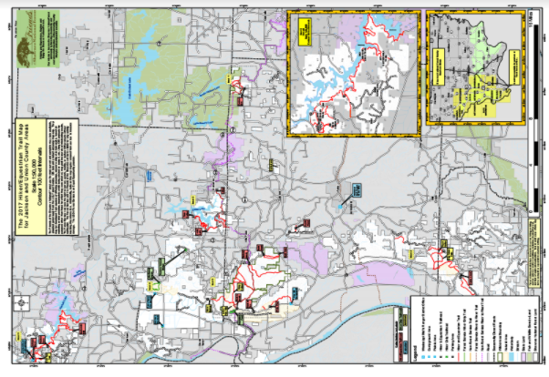 West Side-Shawnee National Forest Trail Map