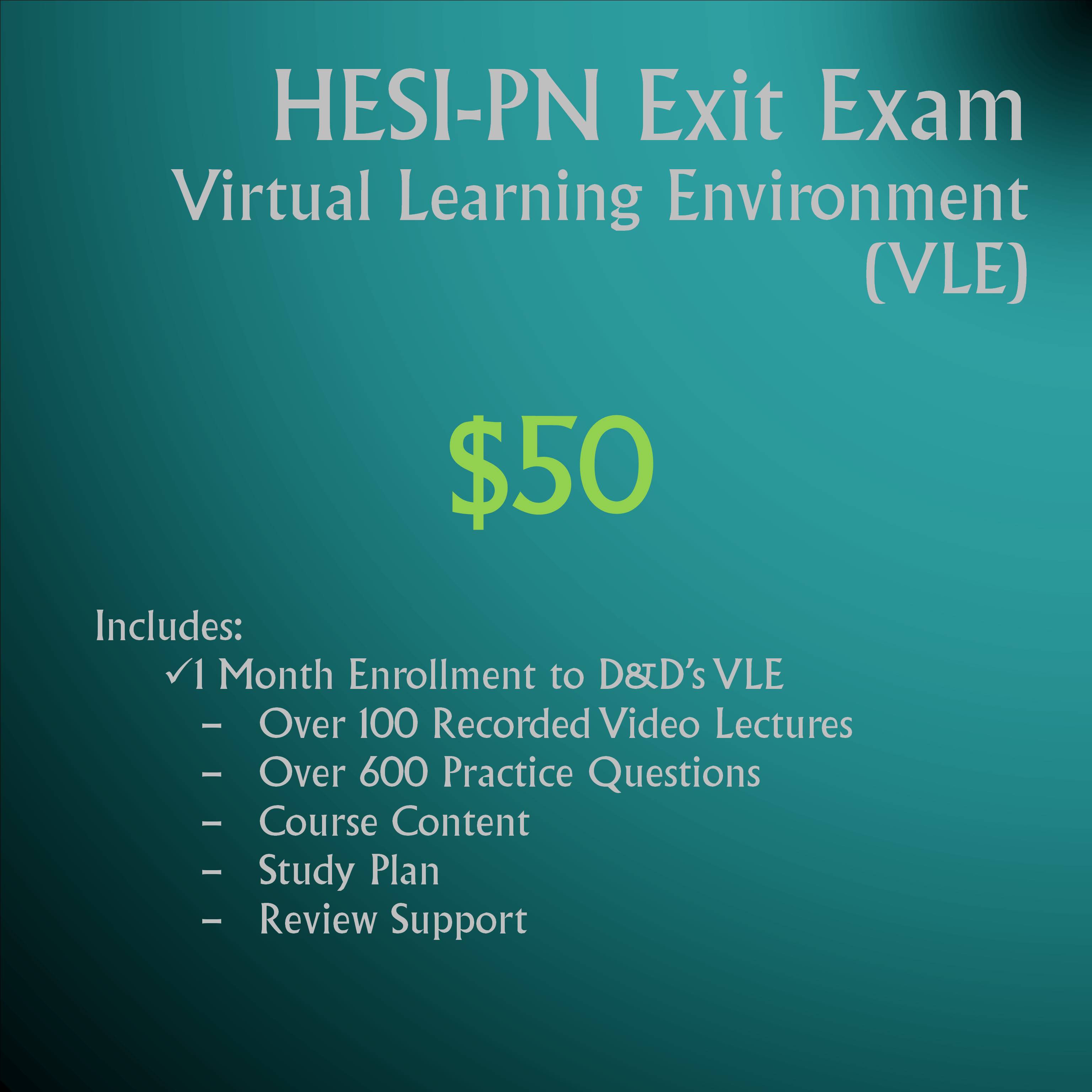 HESI PN Exit Exam Review Online Only